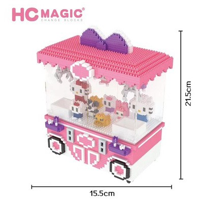 HC Magic Hello Kitty Claw Machine Mini Blocks Nano Blocks Lego | Shopee ...