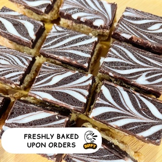 [KUIH RAYA] Shortbread Marble Bars Biscuits | Biskut Marble Choc Viral ...