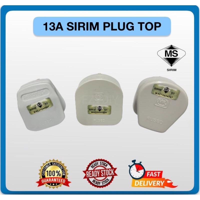 SIRIM APPROVED MK Plug Top 13A 3Pin Plug Top UK Plug Top Kepala Plug ...