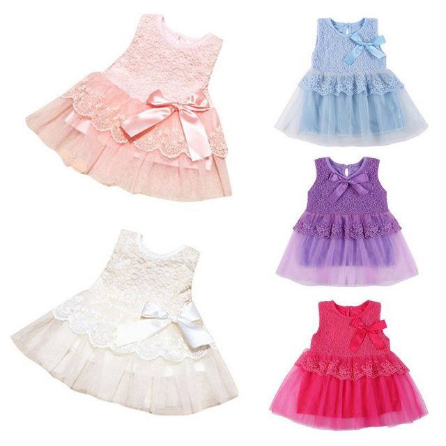 0-12m baby girl lace tulle dress, gaun baby girl | Shopee Malaysia