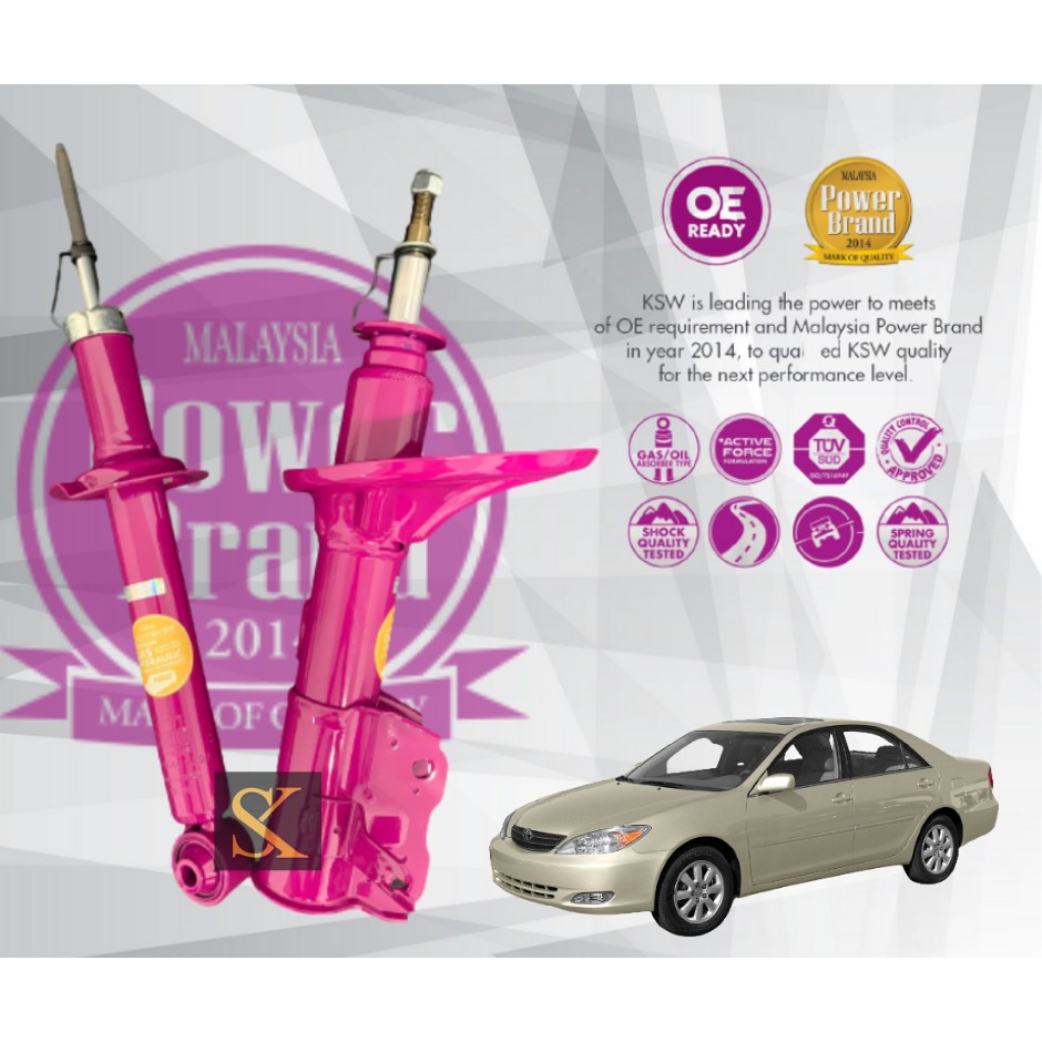 KSW Shock Absorber (Gas) Purple TOYOTA CAMRY ACV30 (2003-2007) FRONT ...