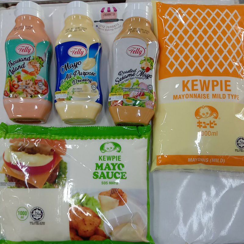 Halal Kewpie Mayonnaise Telly Mayonnaise 美奶滋 Mayo Sauce / Salad Sauce ...