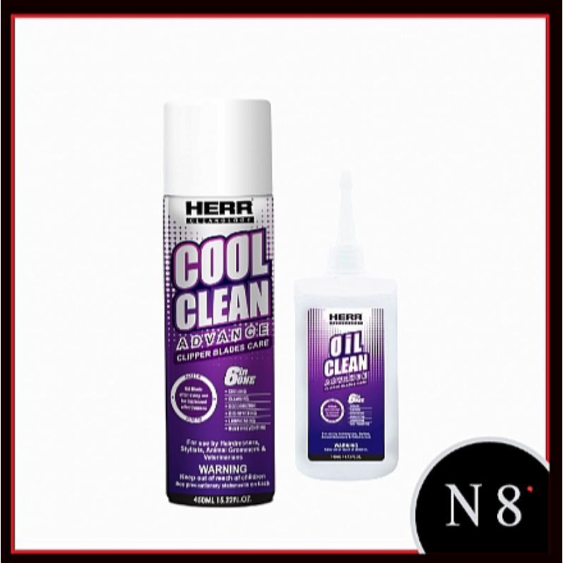 (BARBER SHOP)HERR 6 IN 1 COOL CLEAN ADVANCE CLIPPER BLADE SPRAY 140ML ...