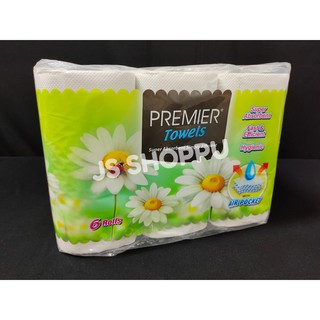 Premier Kitchen Towel / Kitchen Tissue ( 2 Roll / 6 Roll ) | Shopee ...