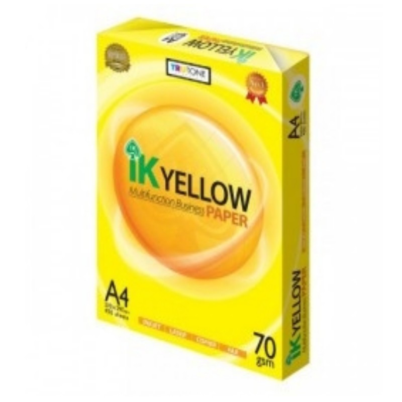 IK Yellow A4 Paper 70gsm 450 Sheets | Shopee Malaysia