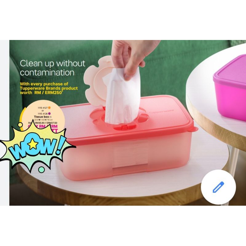 Tupperware Tissue Box | Shopee Malaysia