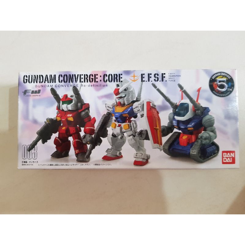 bandai fw converge core rx 78 gundam gun cannon gun tank redefinition ...