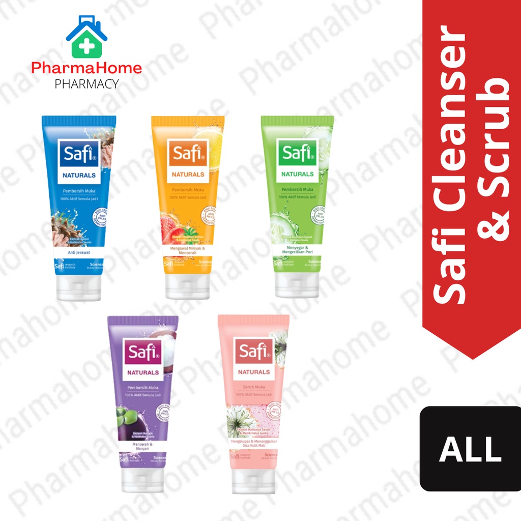 Safi Cleanser Gamat/Strawberry Lemon/Timun/Jojoba 50g/100g | Shopee ...