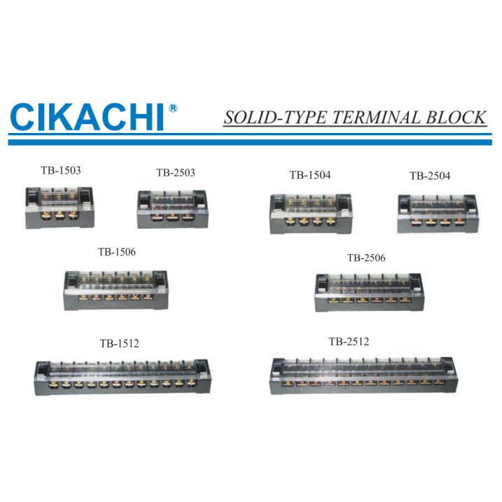 CKC CIKACHI Solid-Type Terminal Block 15A 25A TB-1503 TB-1504 TB-1506 ... CKC CIKACHI Solid-Type Terminal Block 15A 25A TB-1503 TB-1504 TB-1506 ...