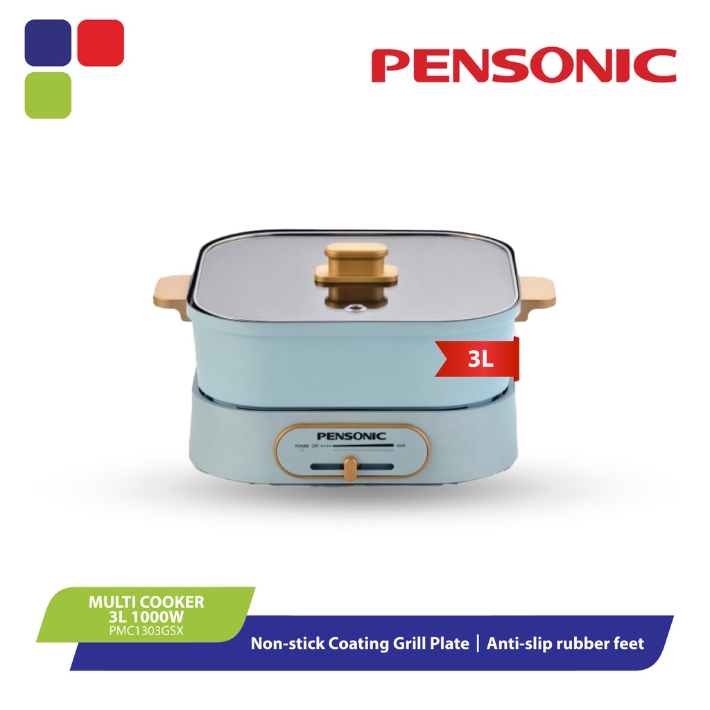 PENSONIC 2 IN 1 MULTI COOKER 3L 1000W [FREE POT] - PMC1303GSX | Shopee ...