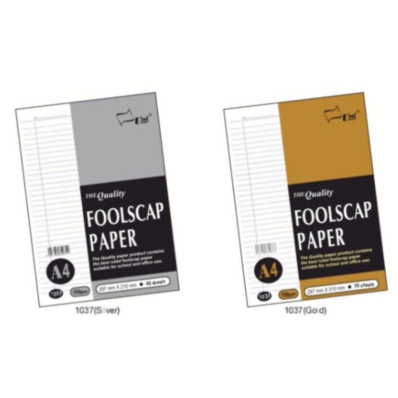 Uni 1037 FoolScap Paper A4 size 100gsm | Shopee Malaysia