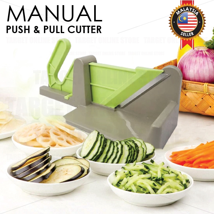 Manually Push and Pull Cutter Slicer Vegetables Ham Kitchen Tool/Alat ...