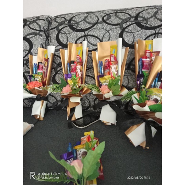 mini bouquet pen marker coklat hadiah hari guru hadiah hari jadi ...