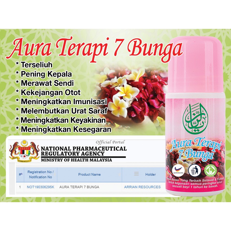 MINYAK AURA TERAPI 7 BUNGA TUJUH COLLAGEN ANGIN | Shopee Malaysia