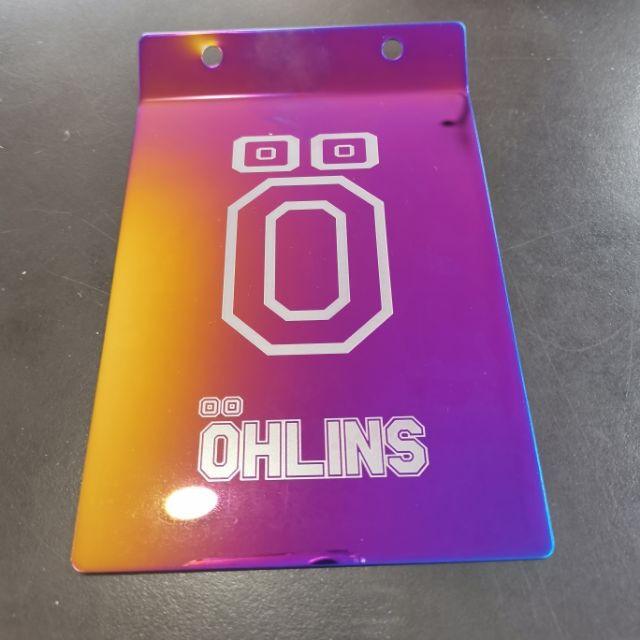 Rainbow titanium monoshock plate ohlin ohlins | BeeCost