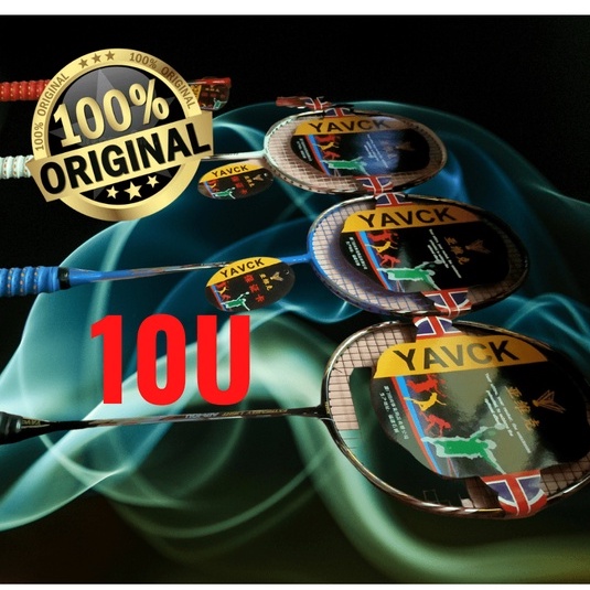Siap Tali Badminton Ringan Yavck Pro 10U "52g-58g"/Raket Professional ...