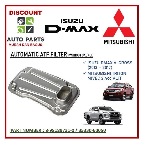 ISUZU DMAX VCROSS 2013 - 2017 MITSUBISHI TRITON MIVEC 2.4 KL1T ...