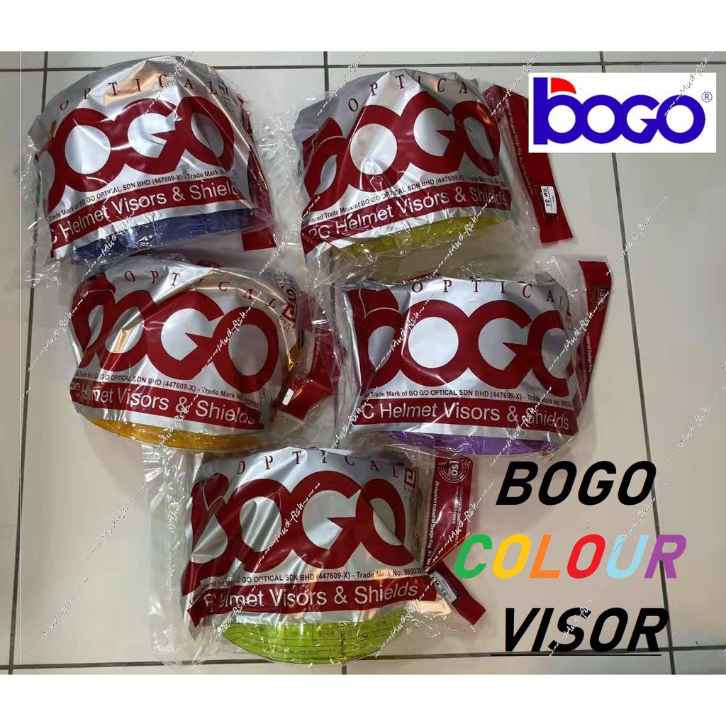 BOGO COLOUR VISOR SERIES [100% ORIGINAL] | Shopee Malaysia
