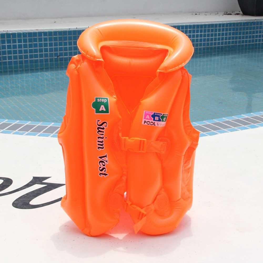 Kid Safety Float Inflatable Life Jacket (orange) | Shopee Malaysia