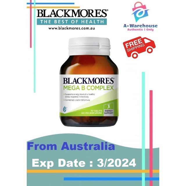 Blackmores Mega B Complex (75 tablets) Vitamin B Complex | Shopee Malaysia