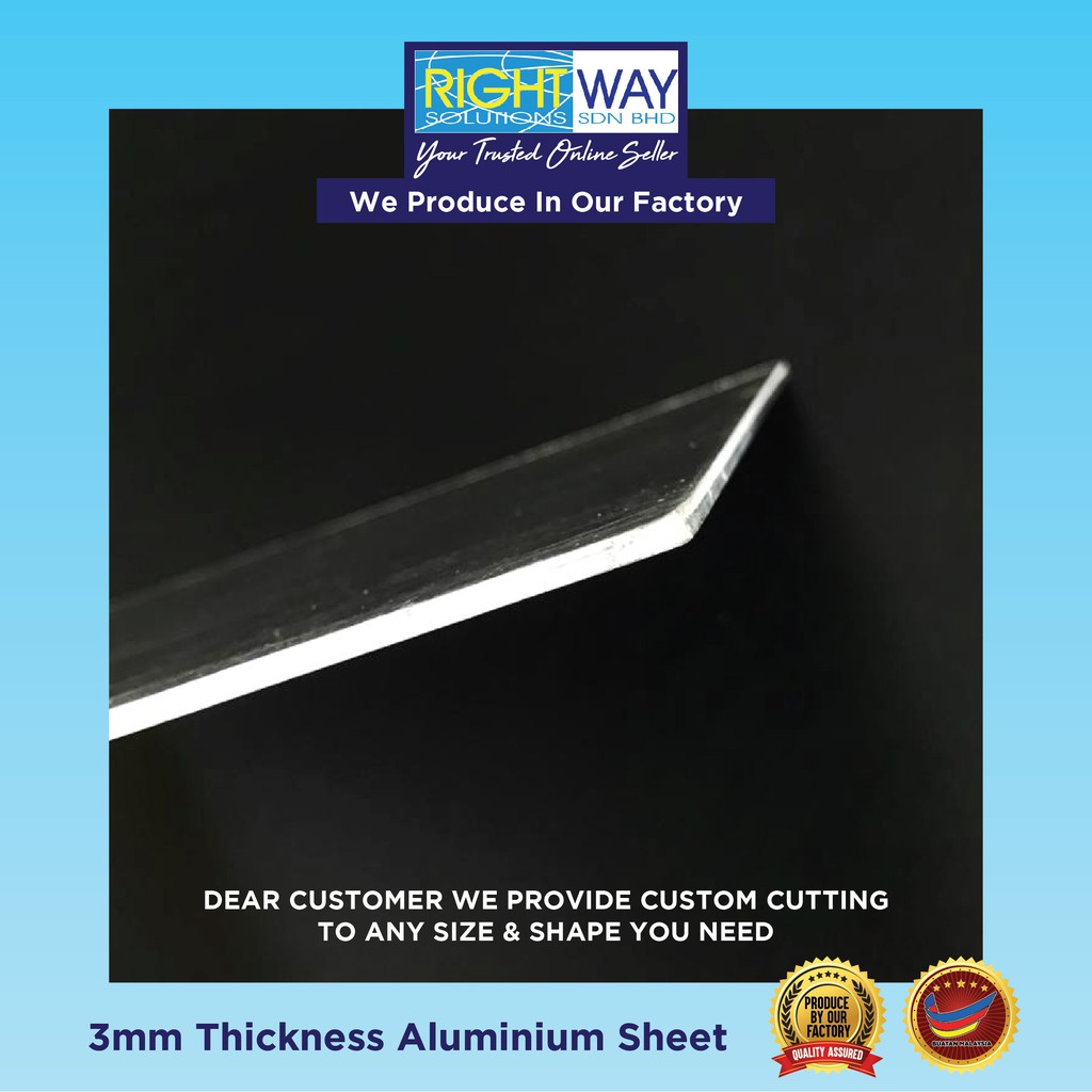 ALUMINIUM SHEET | 3MM THICKNESS | SIZE - 600mm x 600mm | Shopee Malaysia