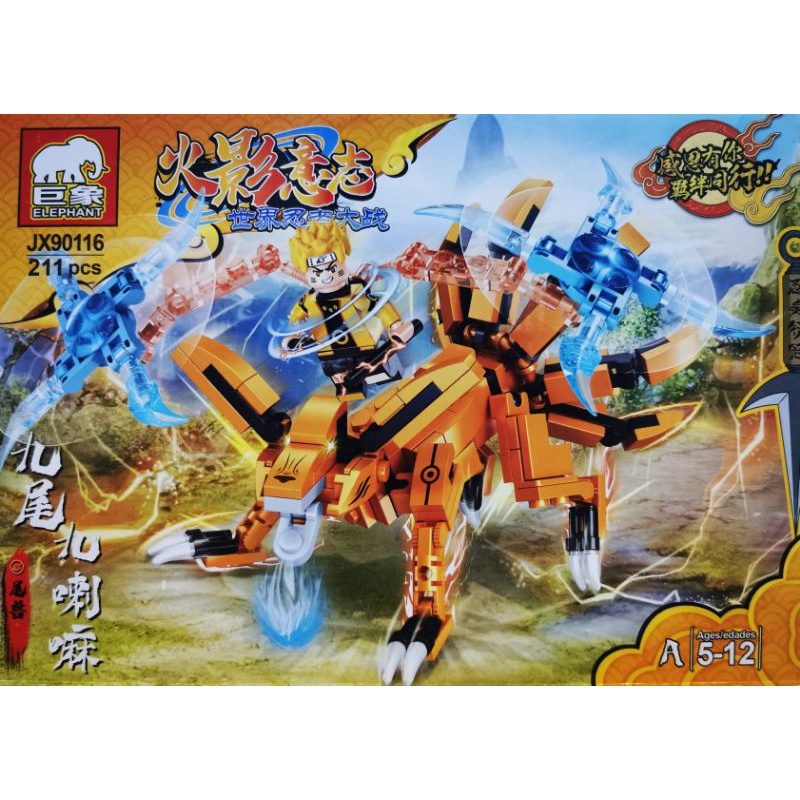 Naruto Lego Minifigure Naruto Shippuden Naruto Kyubi Sasuke Susanoo Garra Sukaku Orochimaru