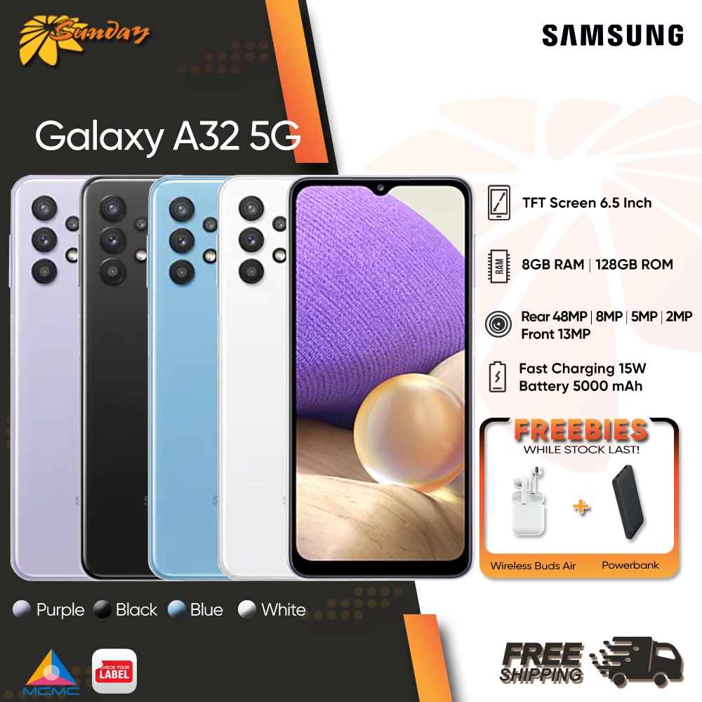 SAMSUNG Galaxy A32 5G (8GB RAM | 128GB ROM) Original MY Set + AWESOME ...