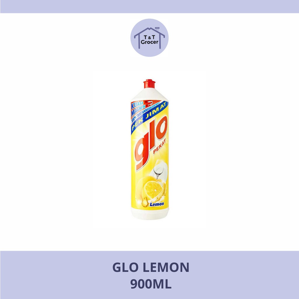 Glo Dishwashing Liquid 900ml (Lemon/ Lime) | Shopee Malaysia