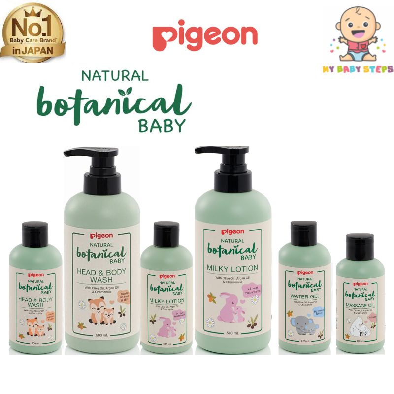 Pigeon Natural Botanical Series Baby Head & Body Wash / Baby Water Gel ...