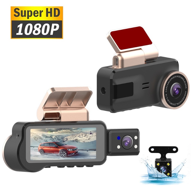 Dash Cam 3.16 inch 1080P Dual lens HD 170 deg Front Dashboard WiFi App ...