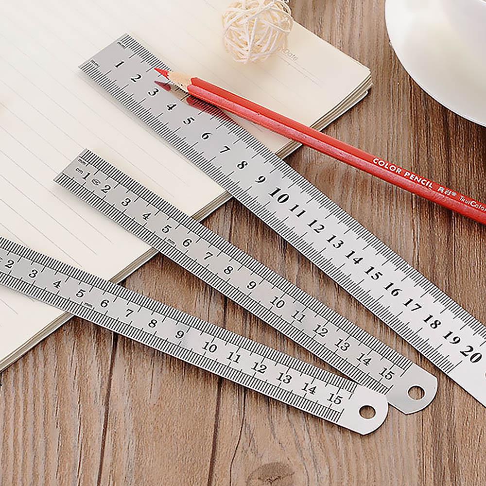 60cm/24" Stainless Steel Ruler Measuring Ruler Double Side Ruler ...