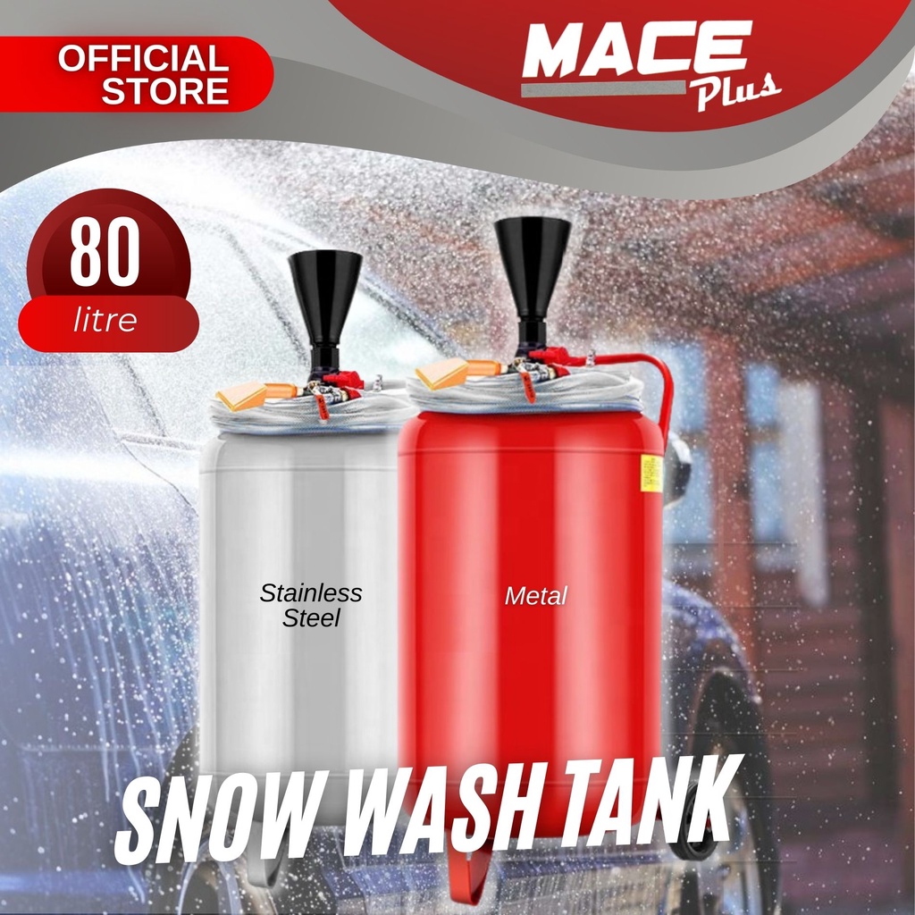 80L Snow Wash Tank Foam Machine for Car Washing Tangki Sabun Basuh ...