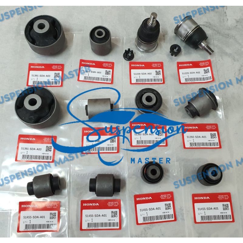 12 IN 1 SET - FRONT ARM BUSH / UPPER ARM BUSH/ BALL JOINT SET - HONDA ...