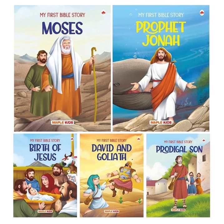 My First Bible Stories / Moses / David and Goliath / Prophet Jonah ...