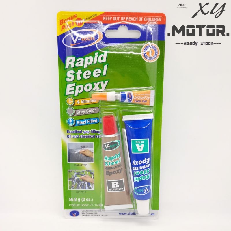 V-Tech Rapid 3 Ton 4 Minutes Epoxy VT-141B1 | Shopee Malaysia