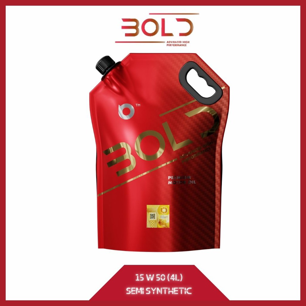 Bold 15w50 4L Semi Synthetic SN Engine Oil Car Lubricant 15w-50 4Litre ...