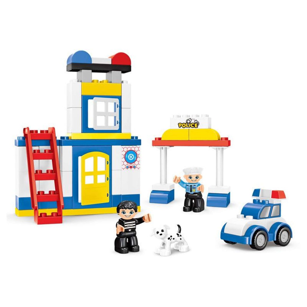 FUN EDUCATIONAL MY LITTLE STORE / POLICE STATION BUILDING BLOCK TOYS ...