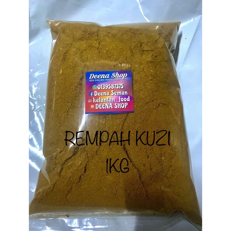 1kg REMPAH KUZI KELANTAN | Shopee Malaysia