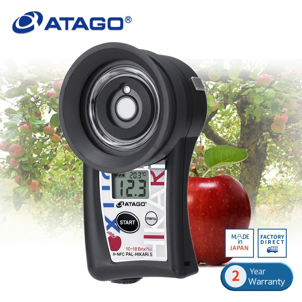ATAGO Non-destructive IR Brix Meter for Apple PAL-HIKARi 5 Handheld ...