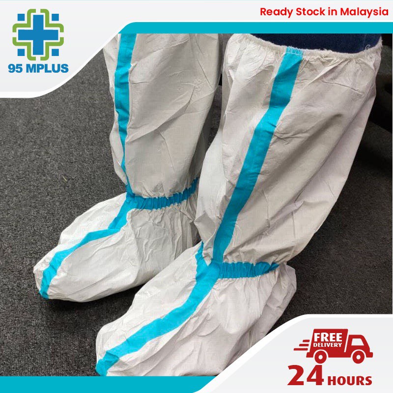 BLUE STRIP PPE BOOTS COVER FRONTLINER | Shopee Malaysia