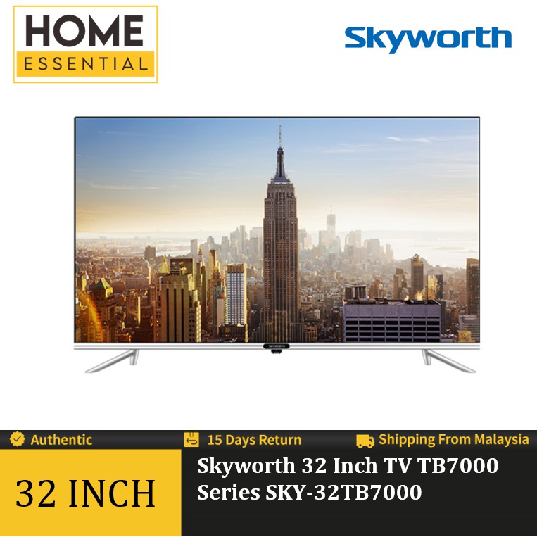 SKYWORTH 32" Android Smart Full HD LED TV Television 32TB7000 | Shopee ...