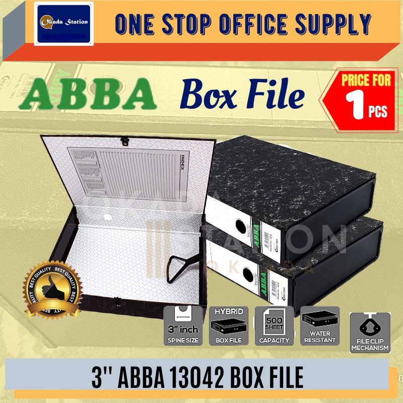 ABBA BOX FILE (75MM) / Fail A4 / Bekas Kertas / File Storage / Document ...