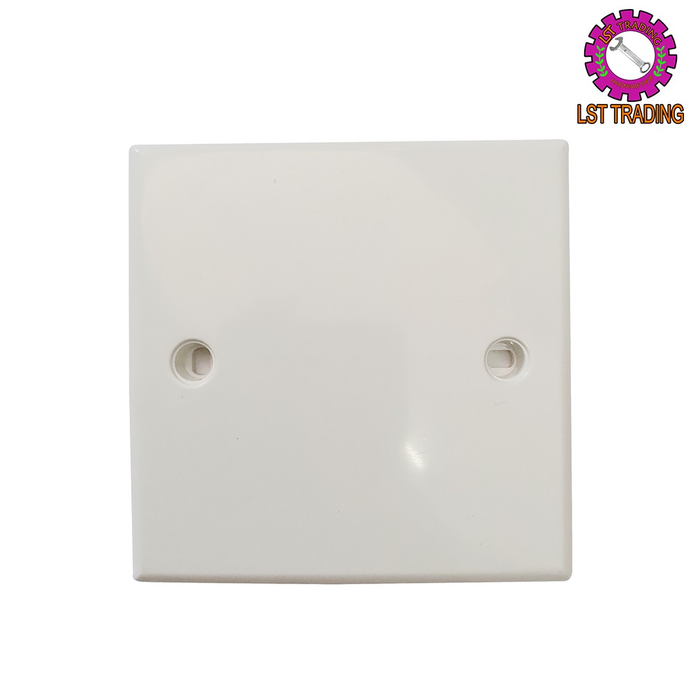 [READY STOCKS] PVC BLANK PLATE 3 X 3 / PVS SCREW BASE COVER | Shopee ...