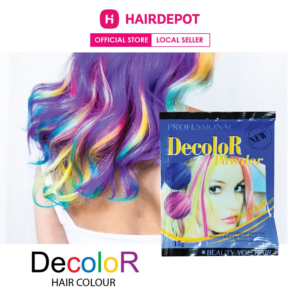 Decolor Powder Hair Dye Fashion Color 15g | Shopee Malaysia
