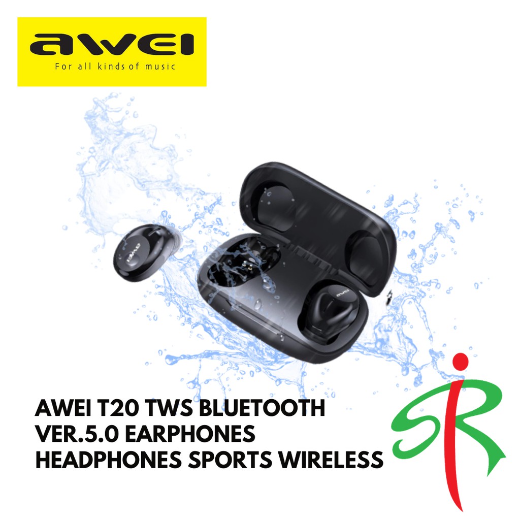 Awei T20 wireless Bluetooth headset real wireless sports headset TWS ...