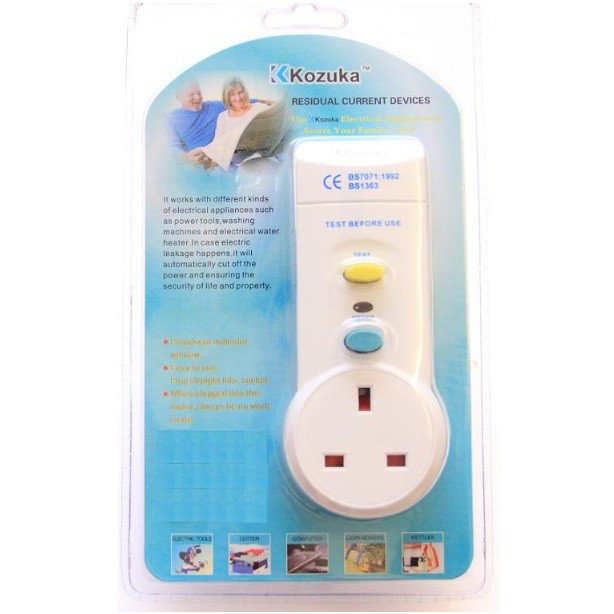 Kozuka 13A Plug-in RCD ELCB Adaptor | Shopee Malaysia