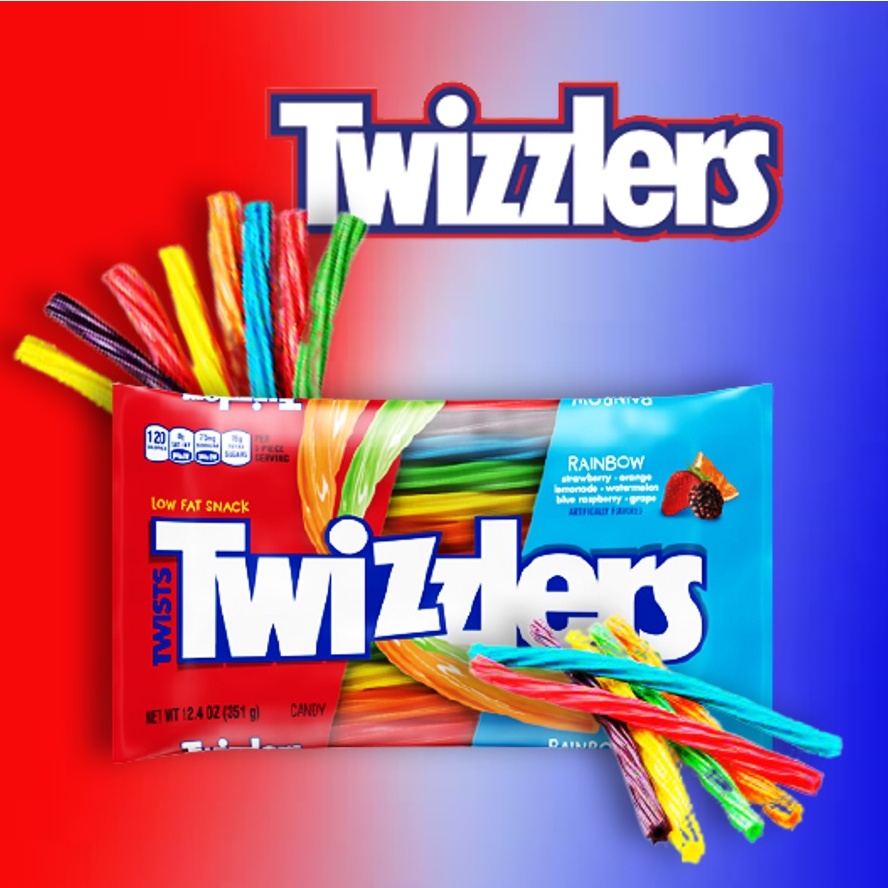 Rainbow Assorted Twizzlers, Strawberry, Watermelon & Rainbow, Twizzler ...
