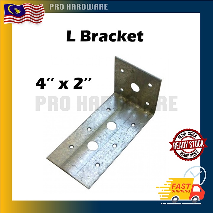 2" x 4" Quality L Bracket/L Bracket Besi Atap/Angle Bracket/Truss L ...
