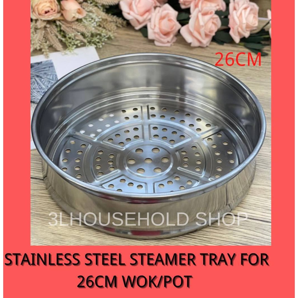 26CM STAINLESS STEEL STEAMER TRAY | Shopee Malaysia