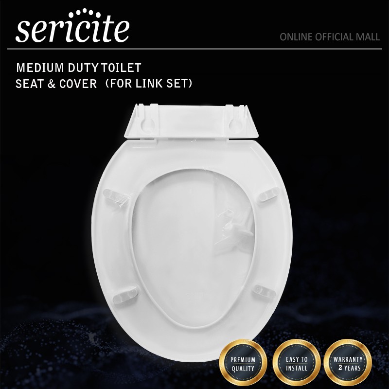 INNO SERICITE MEDIUM DUTY TOILET SEAT AND COVER- FOR PVC LINK SET ...